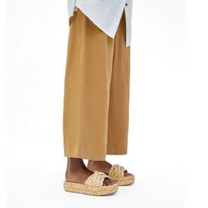 Zara | Shoes | Nwt Zara Raffia Wedge Platform Slides | Poshmark